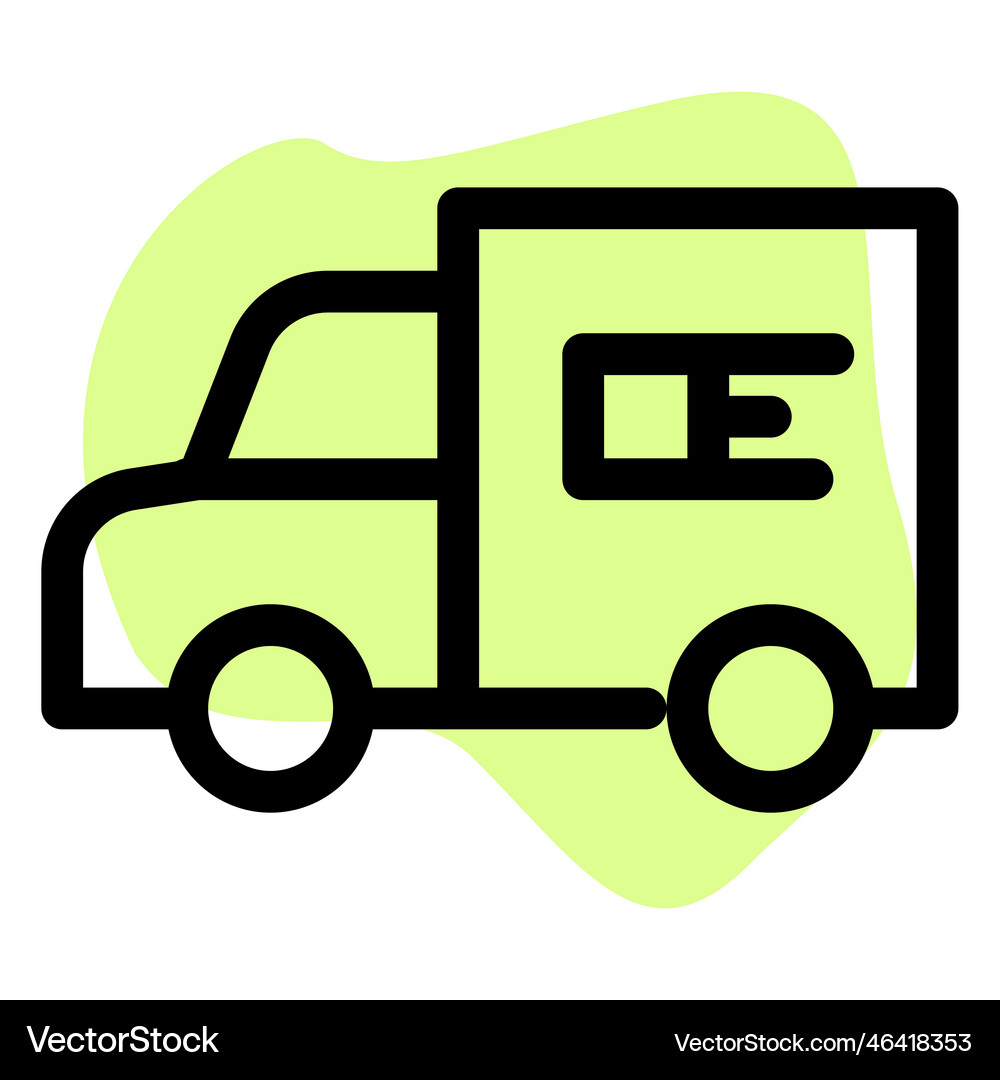 Delivery car for transporting goods and shipment Vector Image