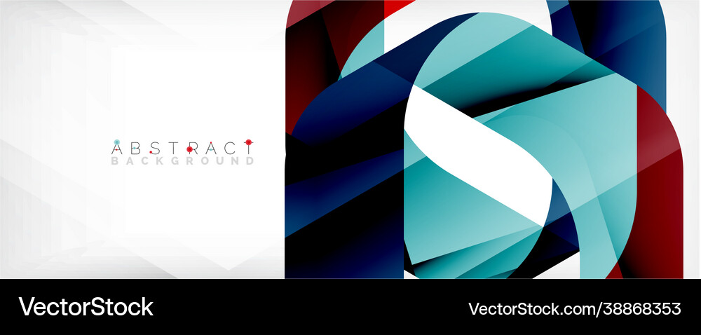 Geometric abstract background - multicolored Vector Image
