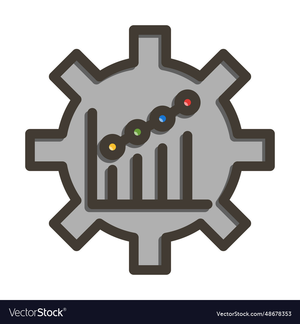 Sign thick line filled colors icon for personal Vector Image