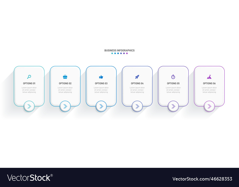 Timeline infographic with infochart modern Vector Image