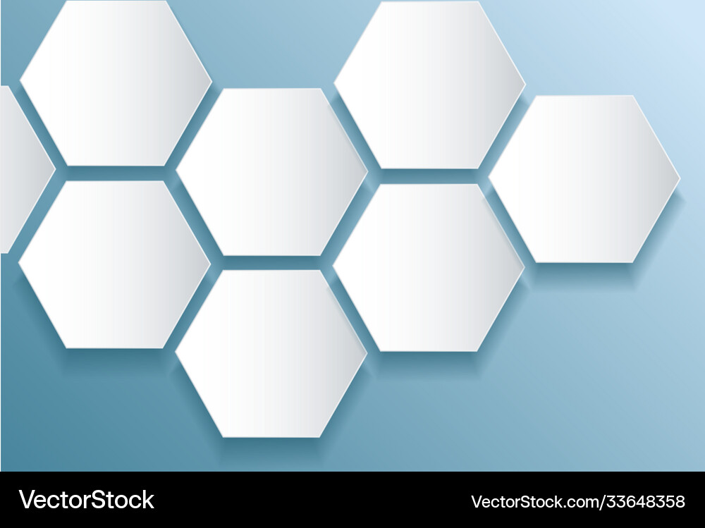 Abstract bee hive hexagon and space background Vector Image