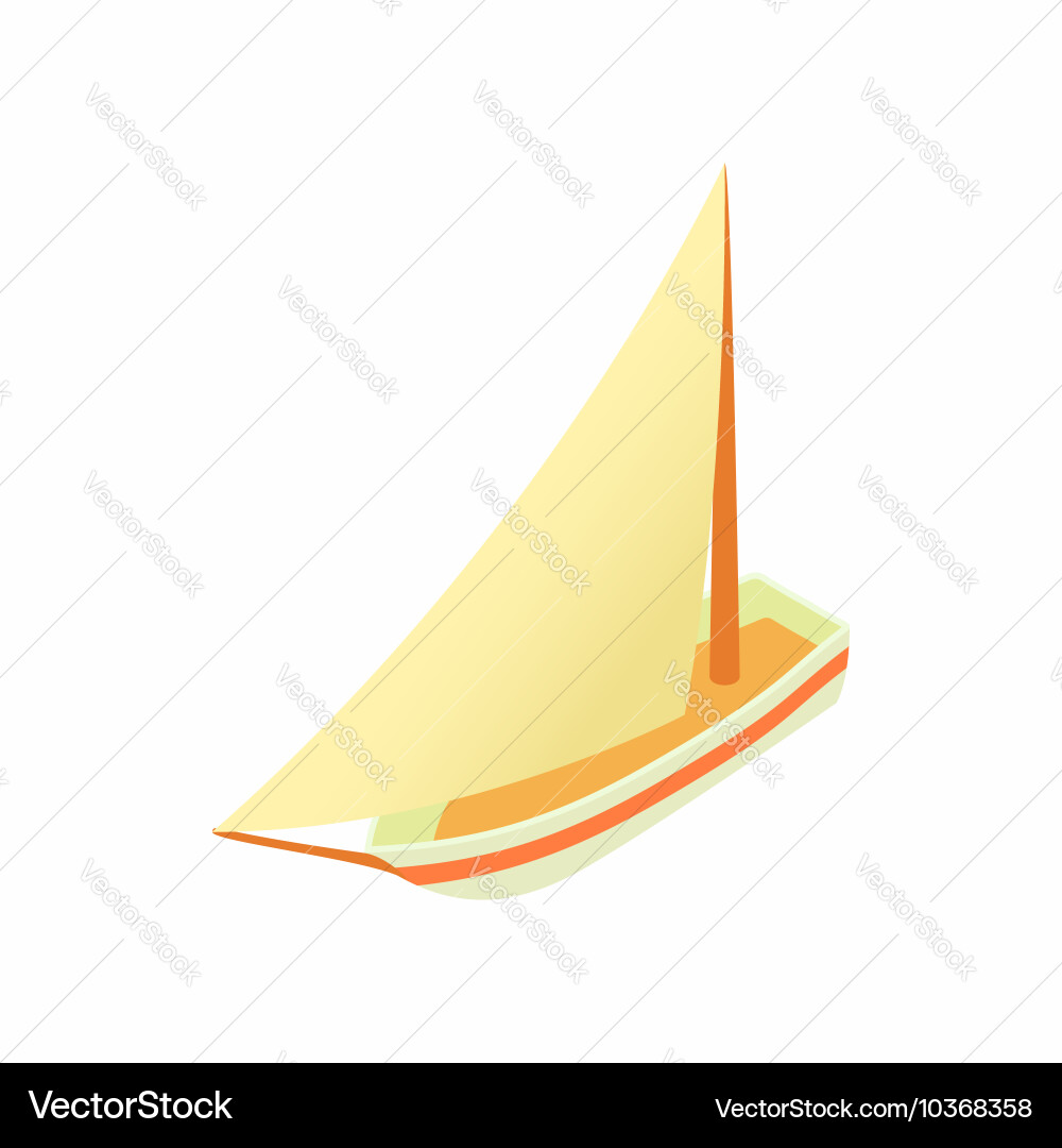Boat icon cartoon style Royalty Free Vector Image