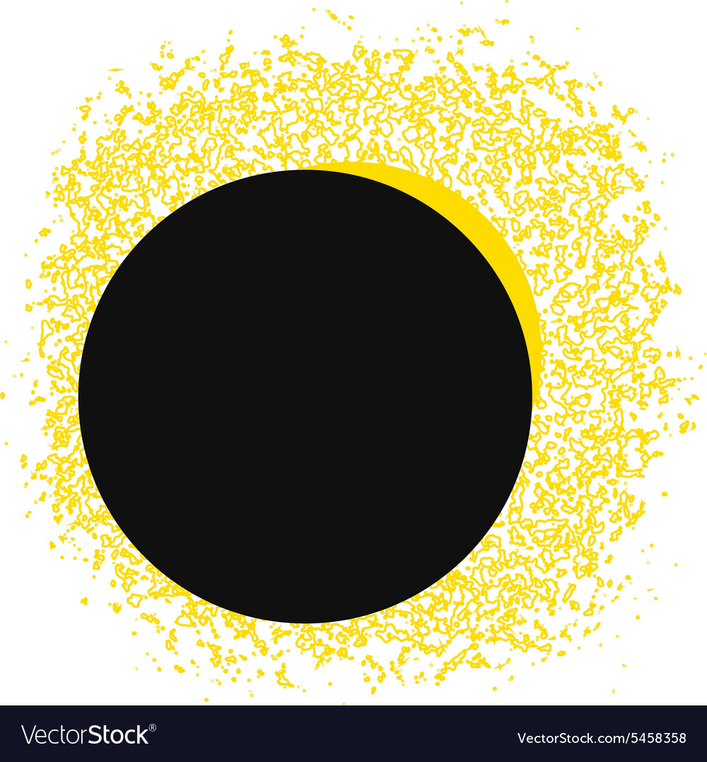 Solar eclipse Royalty Free Vector Image - VectorStock
