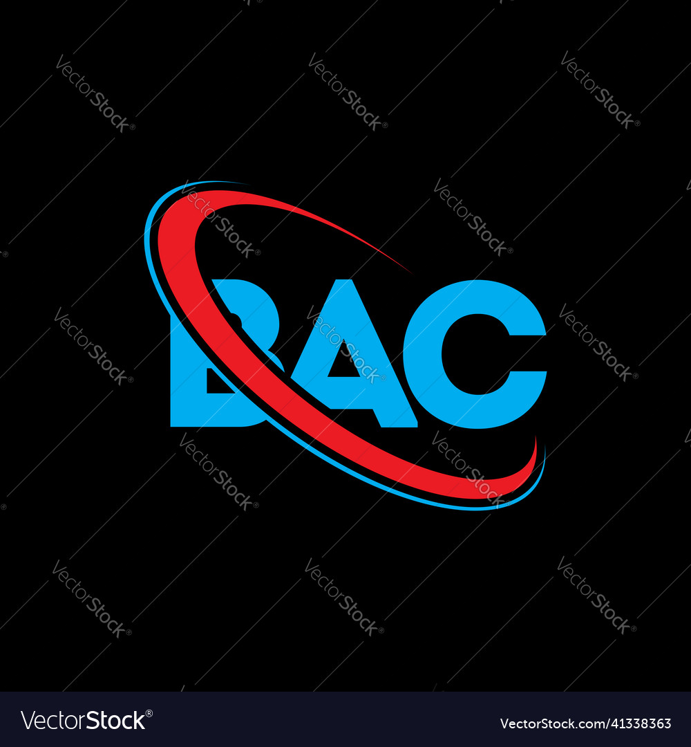 Bac Logo Letter Design Royalty Free Vector Image