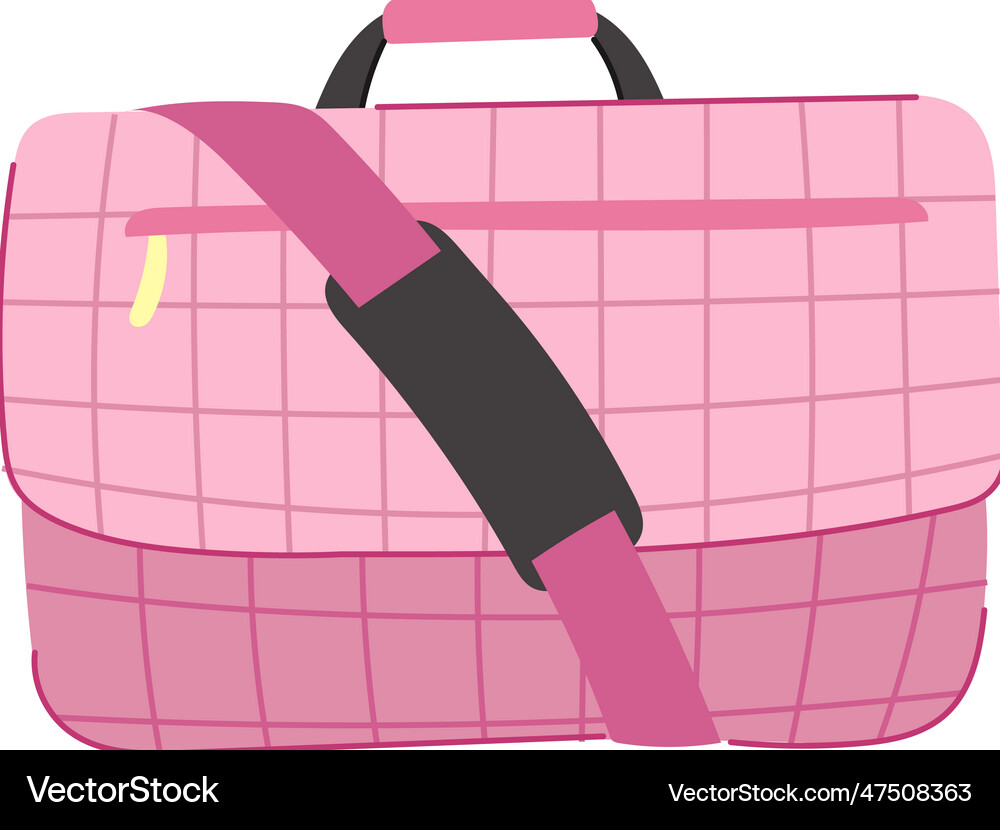 Briefcase laptop bag cartoon Royalty Free Vector Image