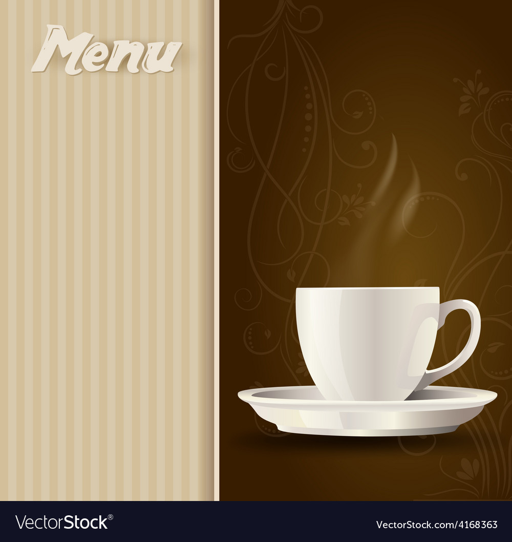Coffee Menu Background Royalty Free Vector Image