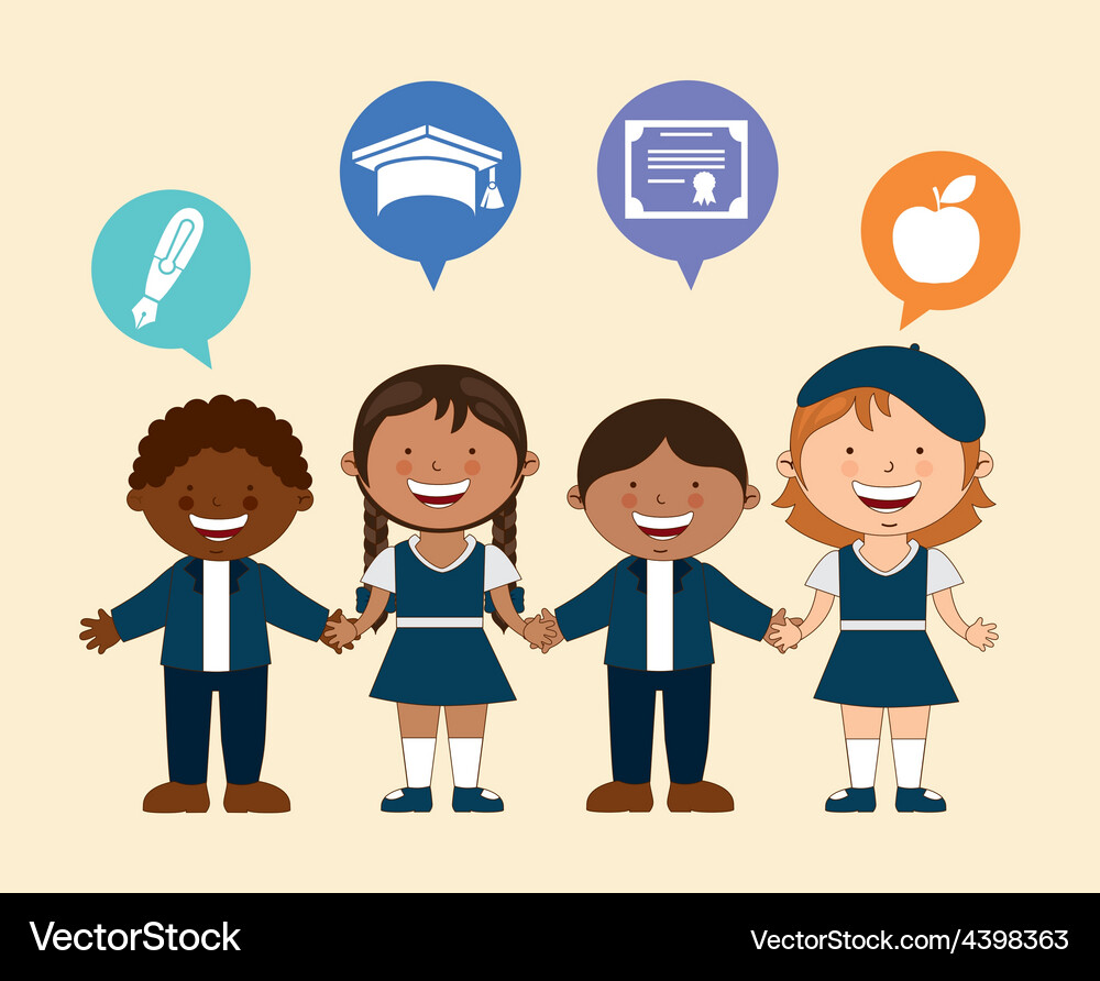 Cute children Royalty Free Vector Image - VectorStock