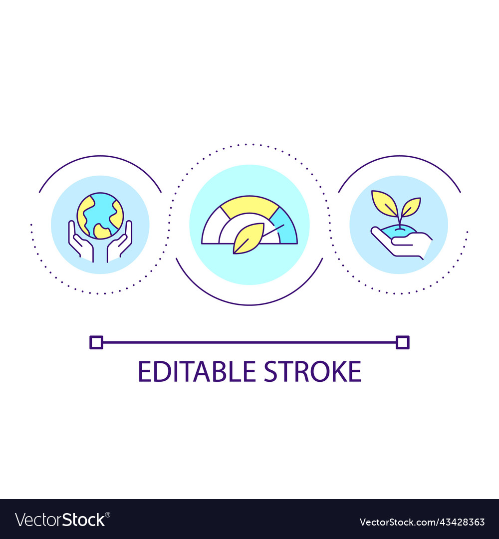 Environment protection loop concept icon Vector Image Environment protection loop concept icon Vector Image