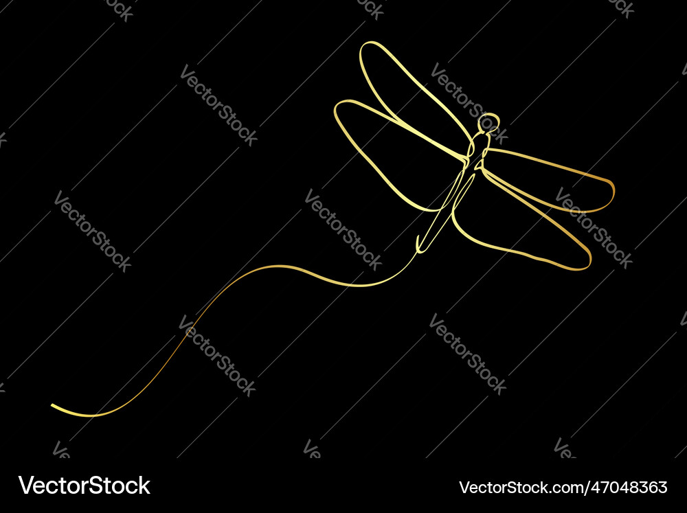 Gold golden sketch simple single or one Royalty Free Vector