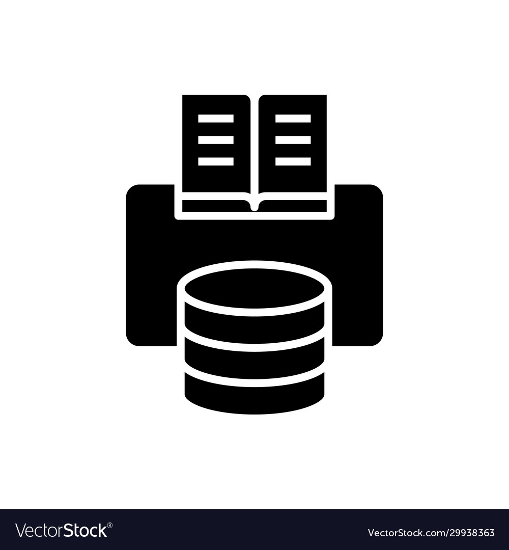 Paid classes black icon concept Royalty Free Vector Image