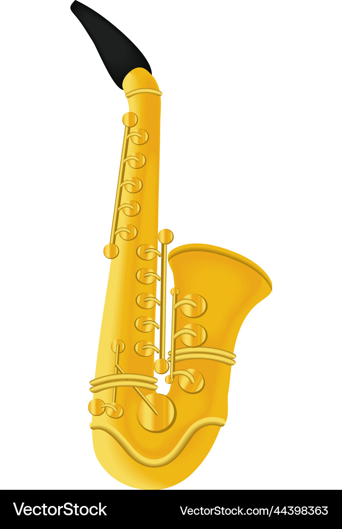 Saxophone music instrument Royalty Free Vector Image