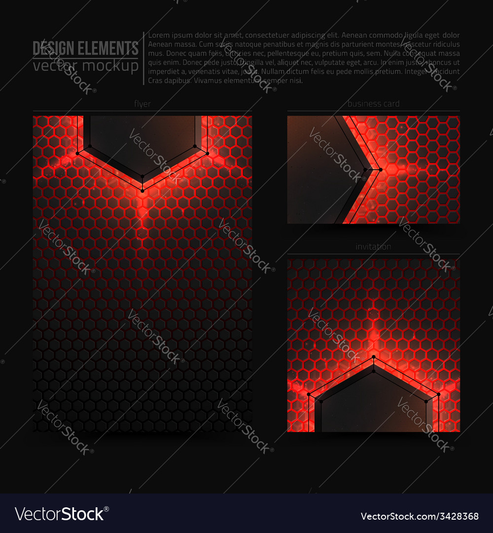 Design elements template Royalty Free Vector Image