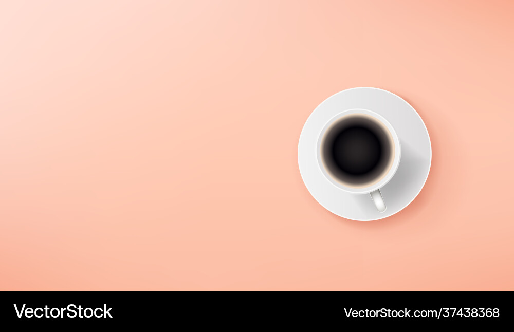 Hot coffee delivery concept banner with copy Vector Image