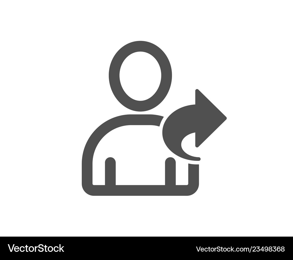 Refer a friend icon share sign Royalty Free Vector Image