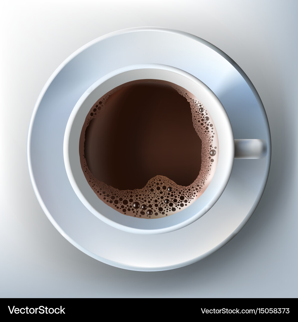 A realistic style of coffee Royalty Free Vector Image