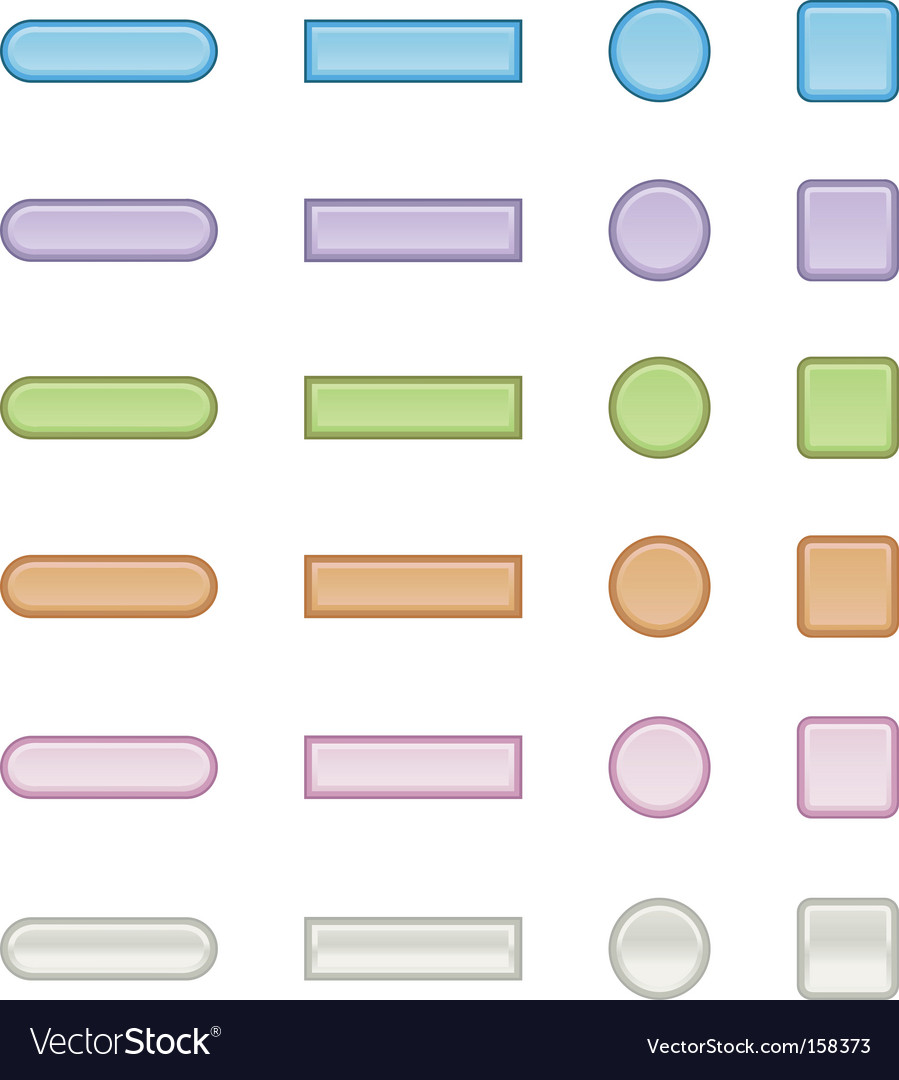 Buttons Royalty Free Vector Image - VectorStock