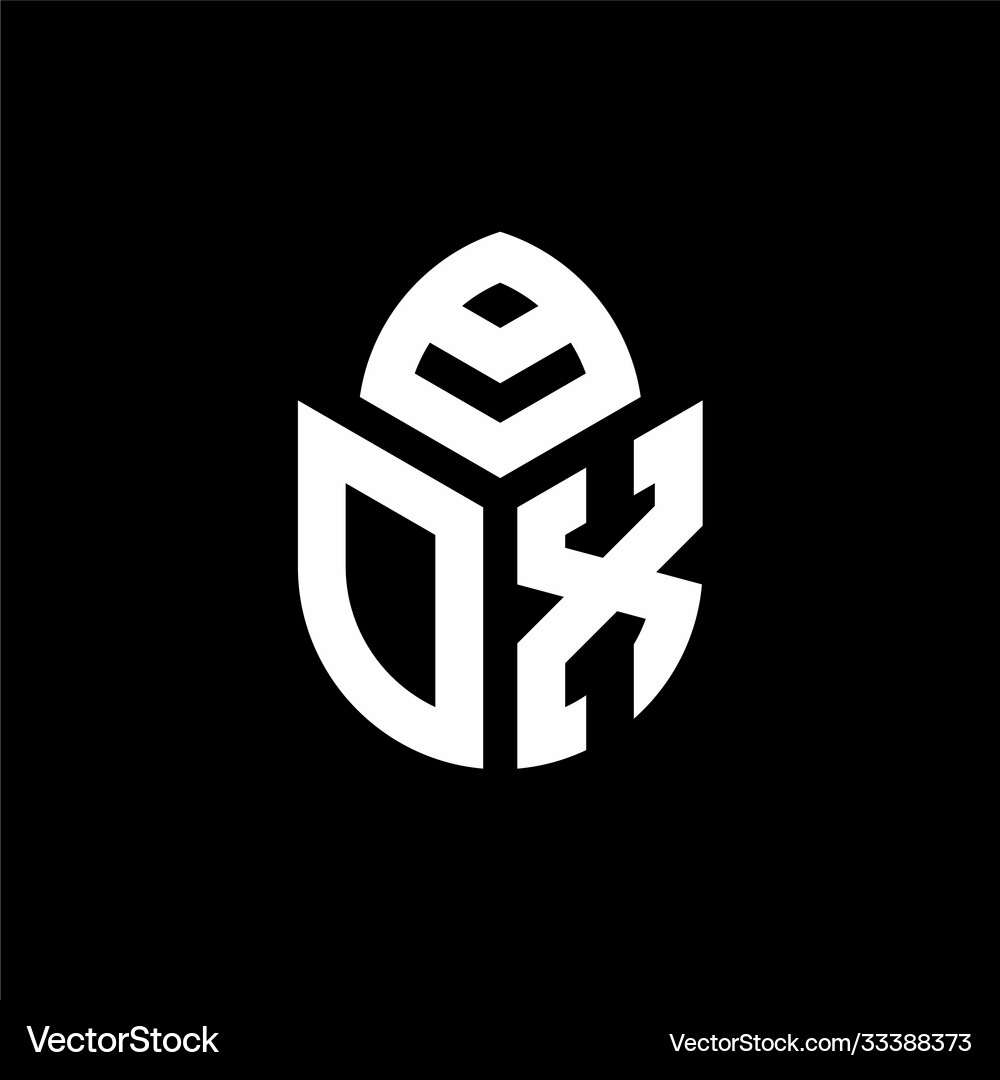 Dx monogram logo with a cypress shape luxury style