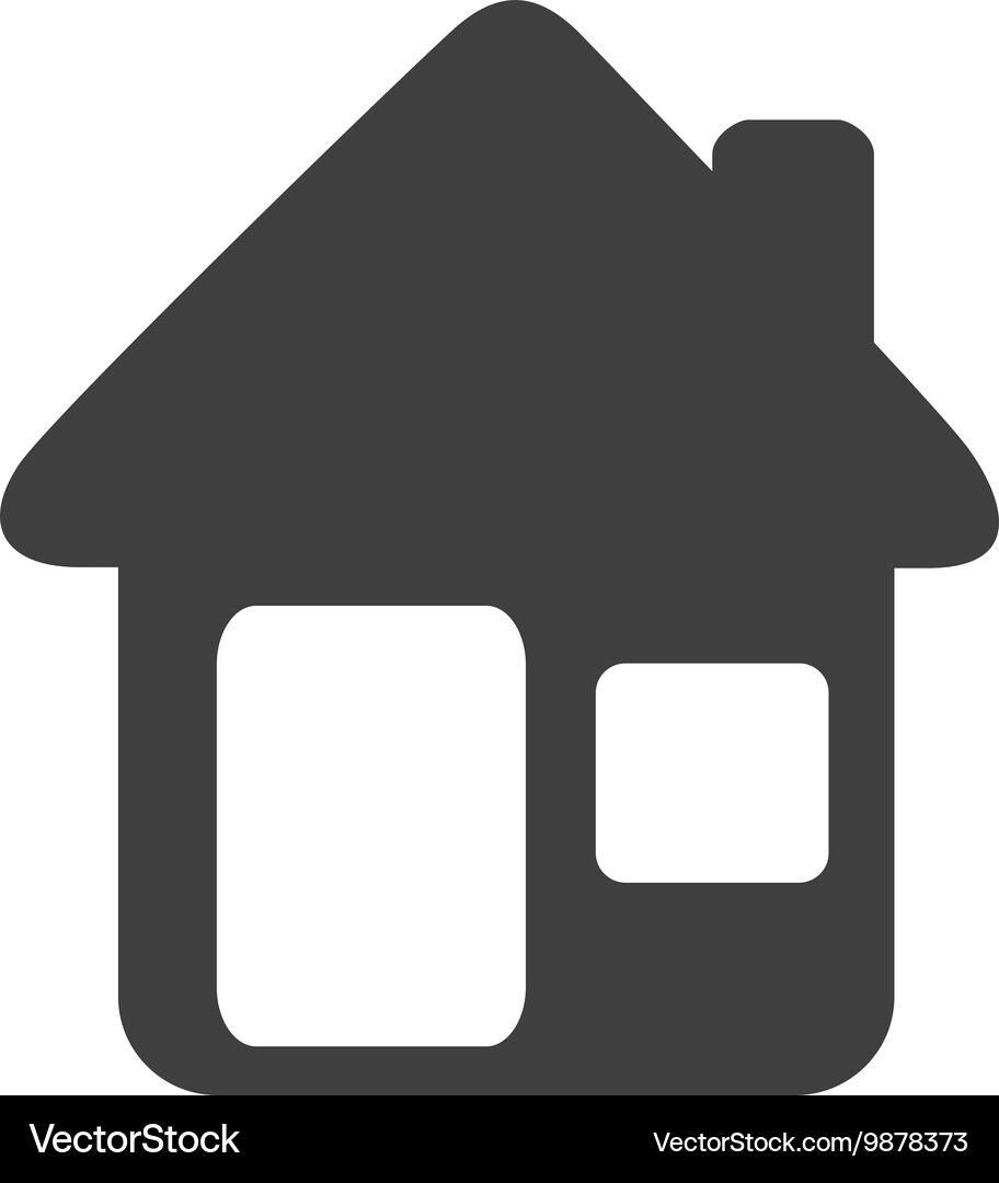 House real estate icon graphic Royalty Free Vector Image