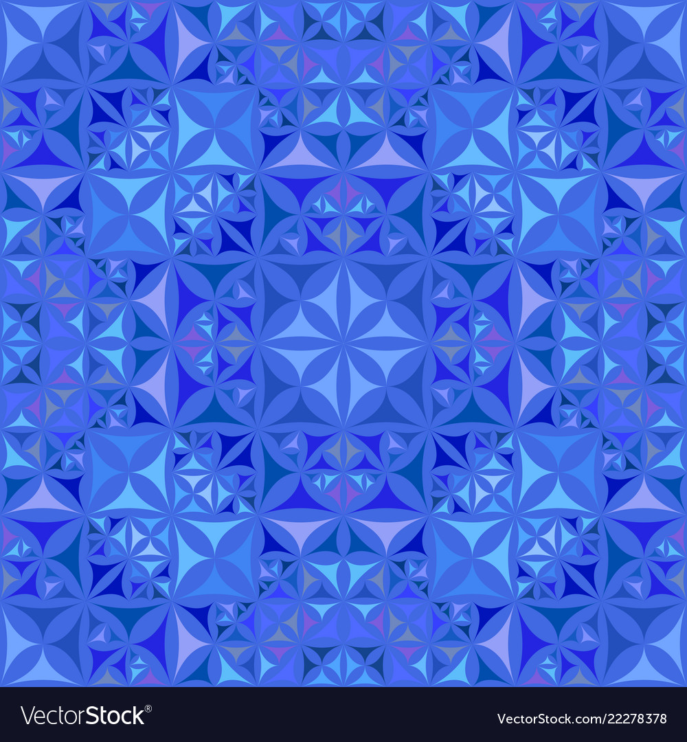 Blue repeating kaleidoscope pattern background Vector Image