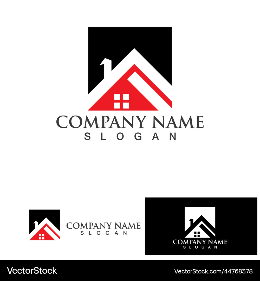 Home and building logo symbol Royalty Free Vector Image