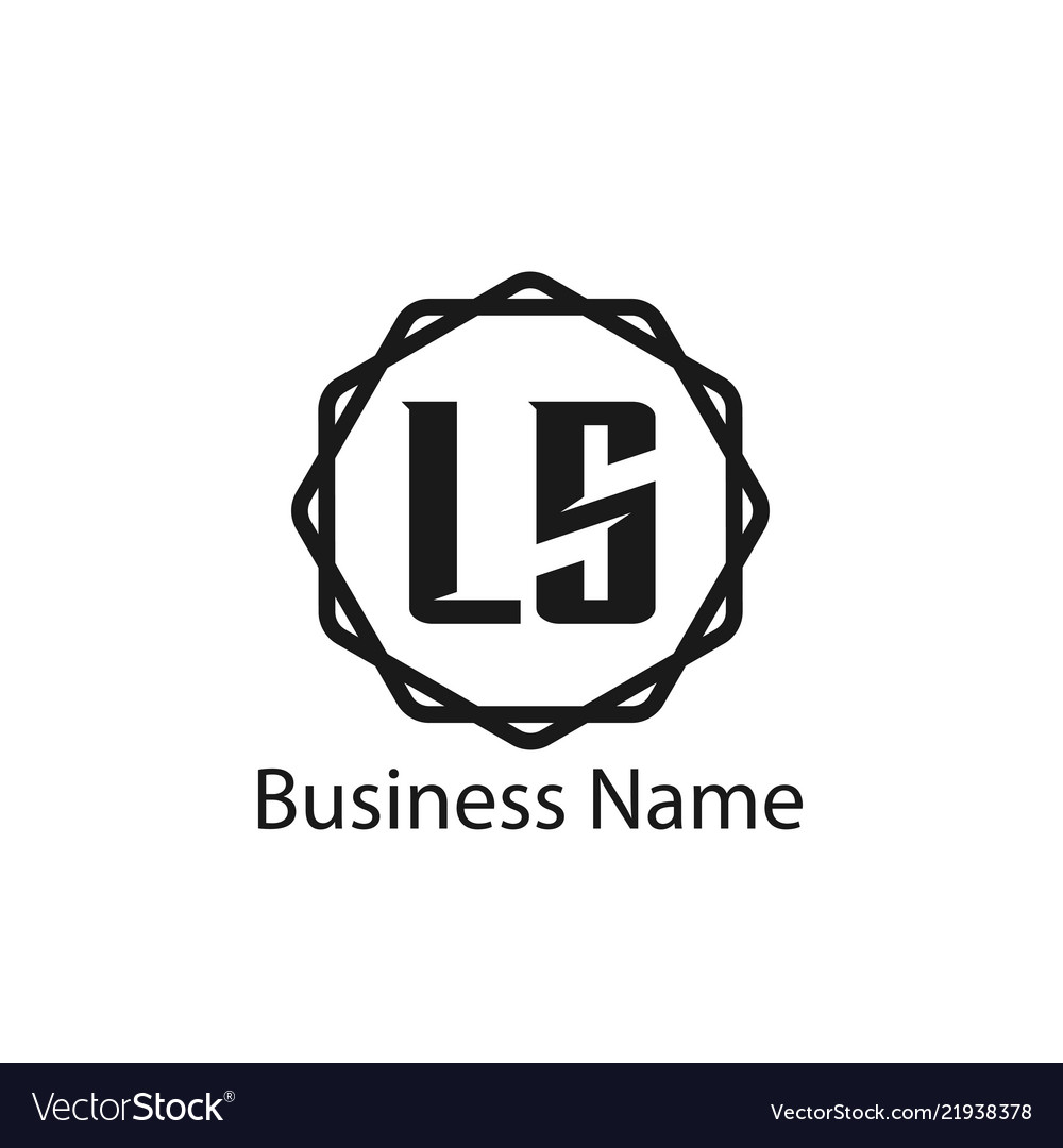 Initial letter ls logo template design Royalty Free Vector