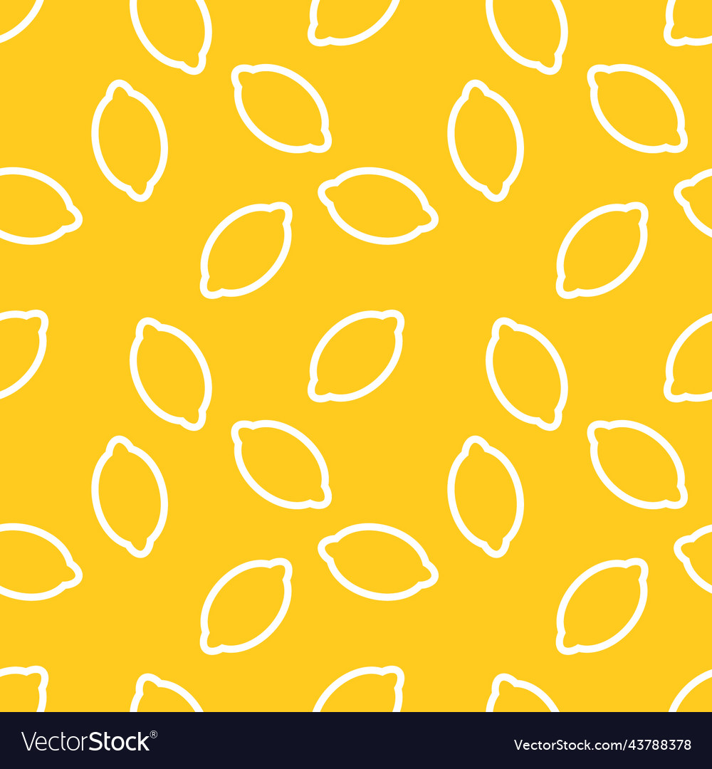 Lemon pattern Royalty Free Vector Image - VectorStock