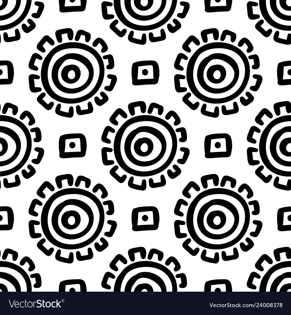 Seamless aztec pattern Royalty Free Vector Image
