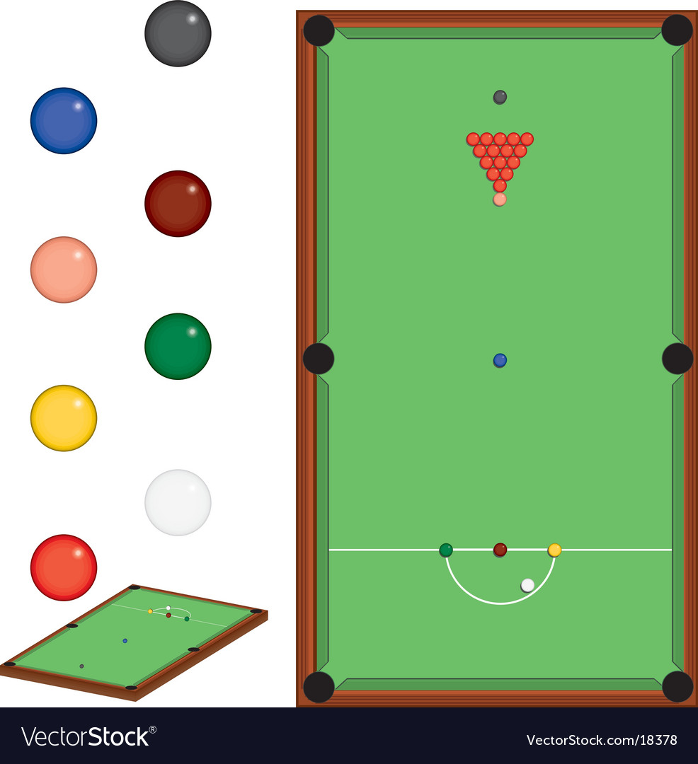 Snooker set Royalty Free Vector Image - VectorStock