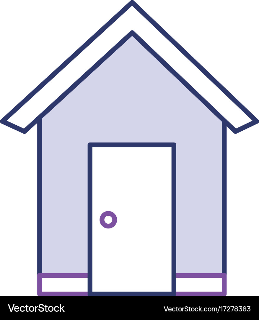 House exterior isolated icon Royalty Free Vector Image