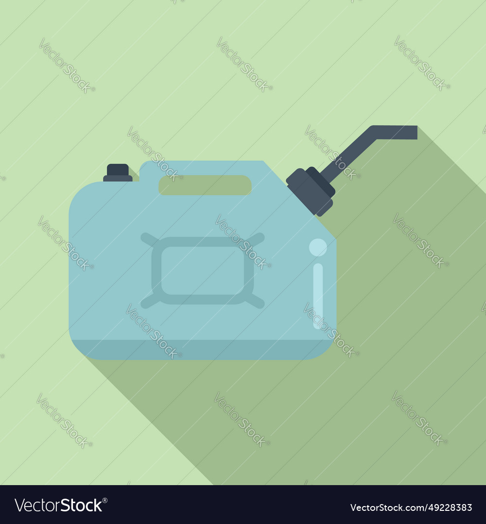 Kerosene fuel canister icon flat camp oil Vector Image Kerosene fuel canister icon flat camp oil Vector Image