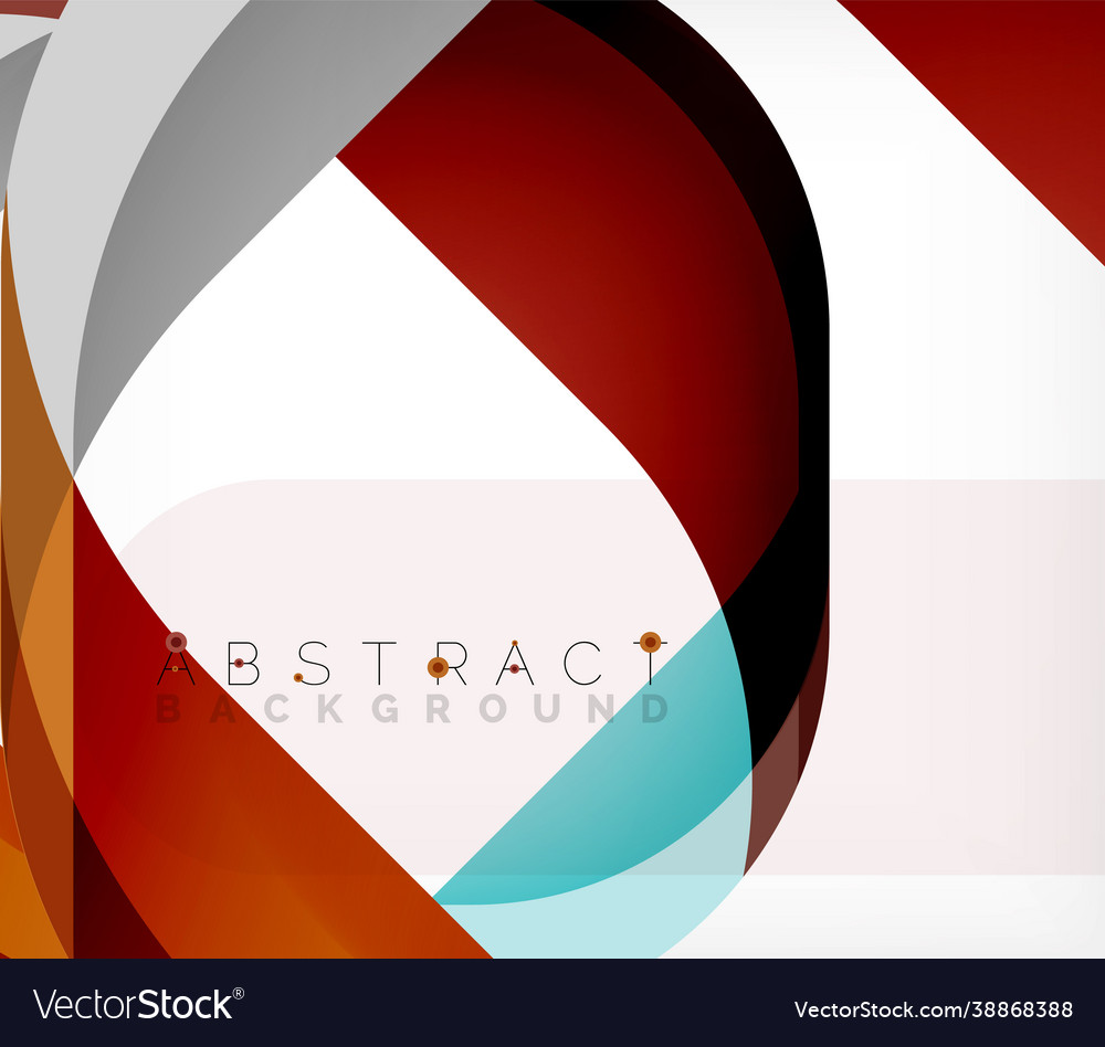 Abstract square shape with overlapping waves Vector Image