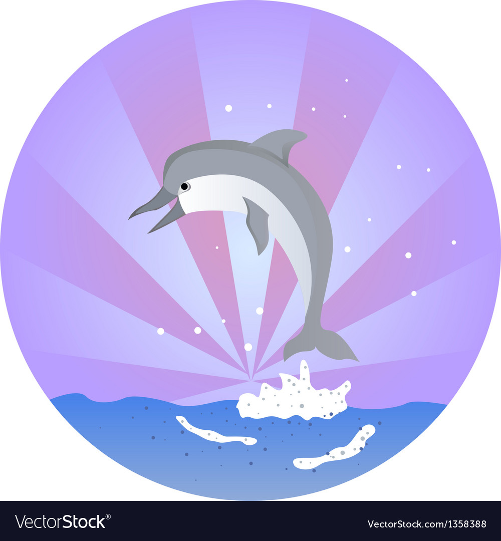 Dolphin Royalty Free Vector Image - VectorStock