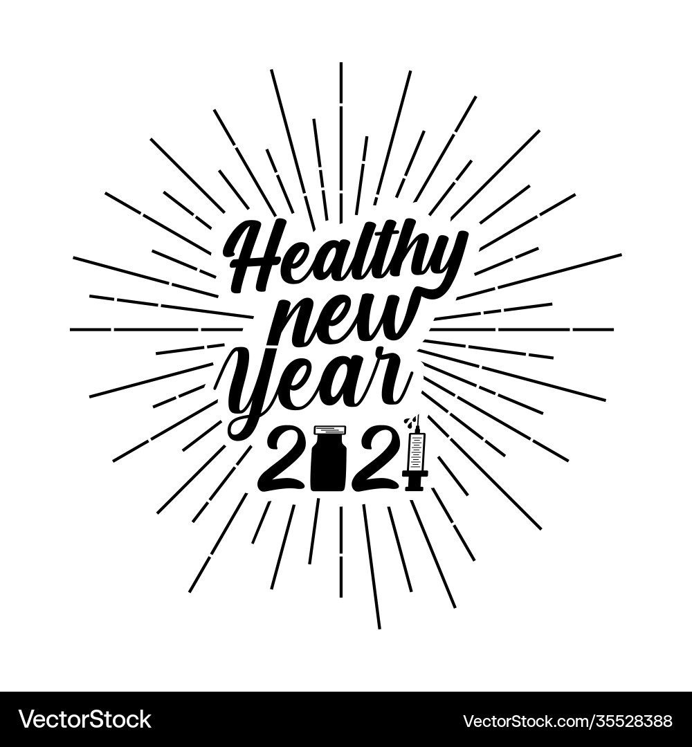 Funny 2021 happy new year design Royalty Free Vector Image