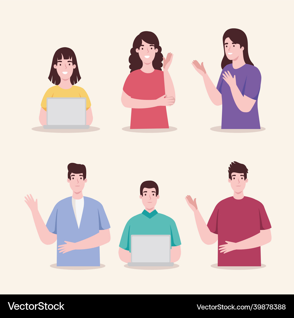 Group of people Royalty Free Vector Image - VectorStock