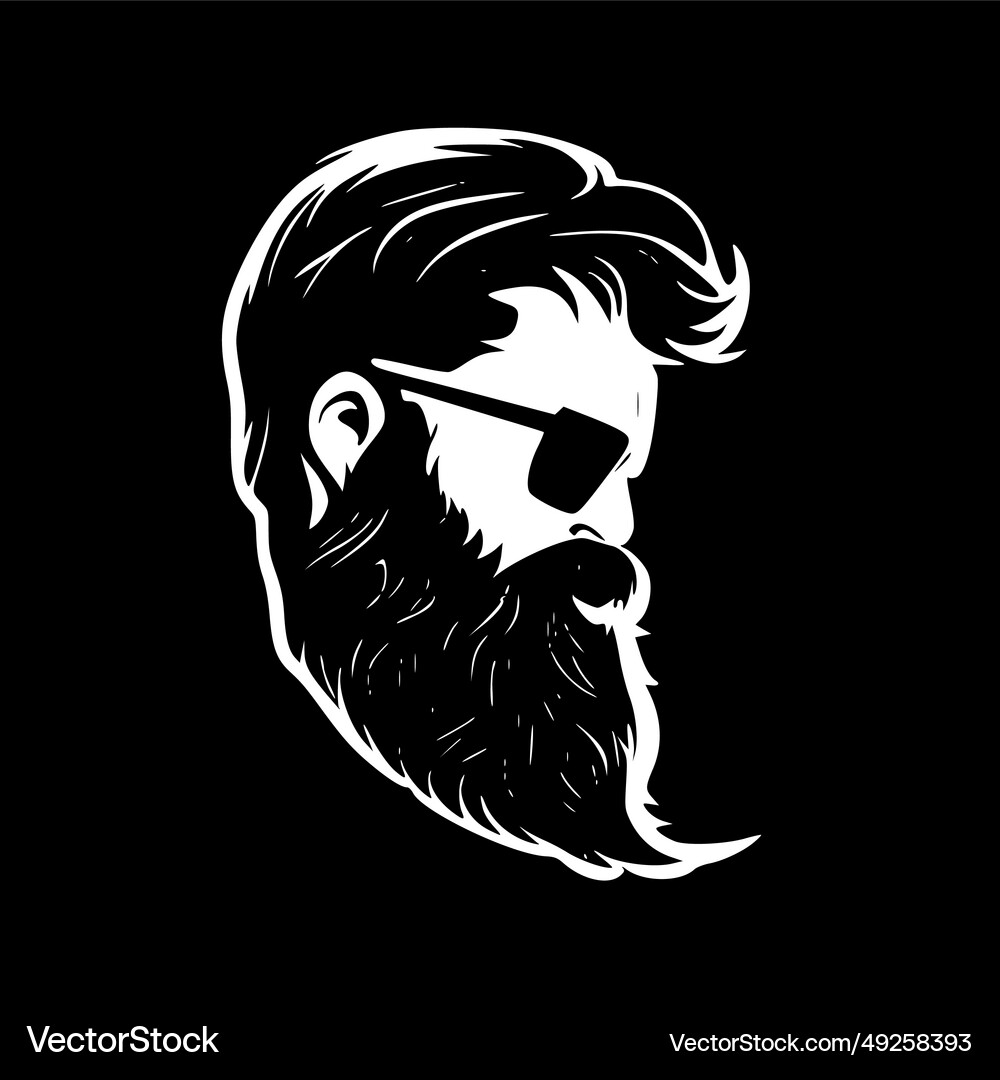Beard - high quality logo ideal for t-shirt Vector Image