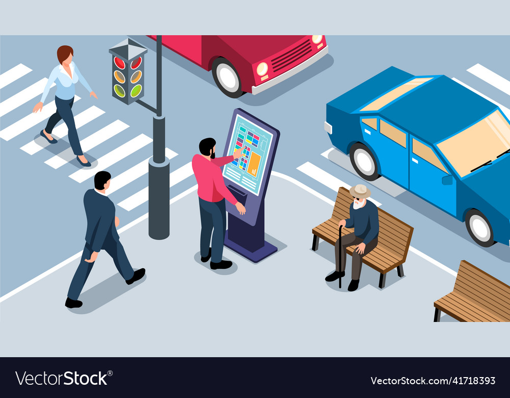 Interactive panel horizontal Royalty Free Vector Image