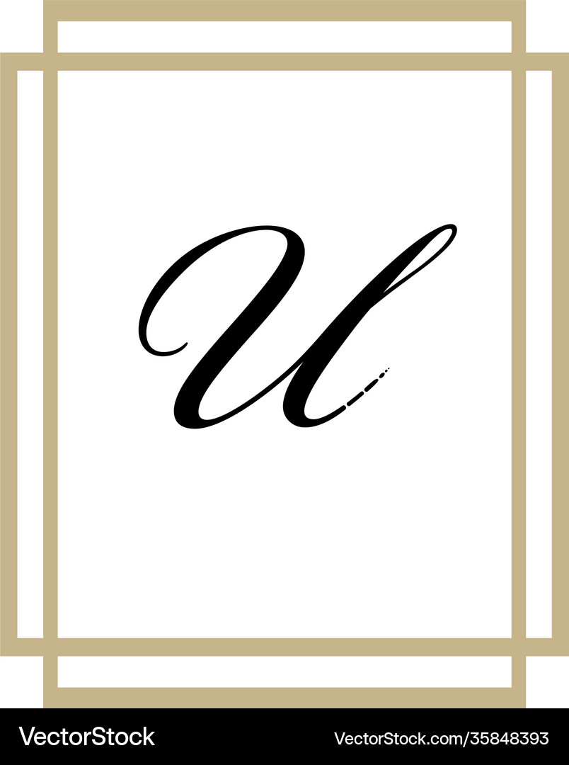Letter u business corporate abstract unity logo Vector Image