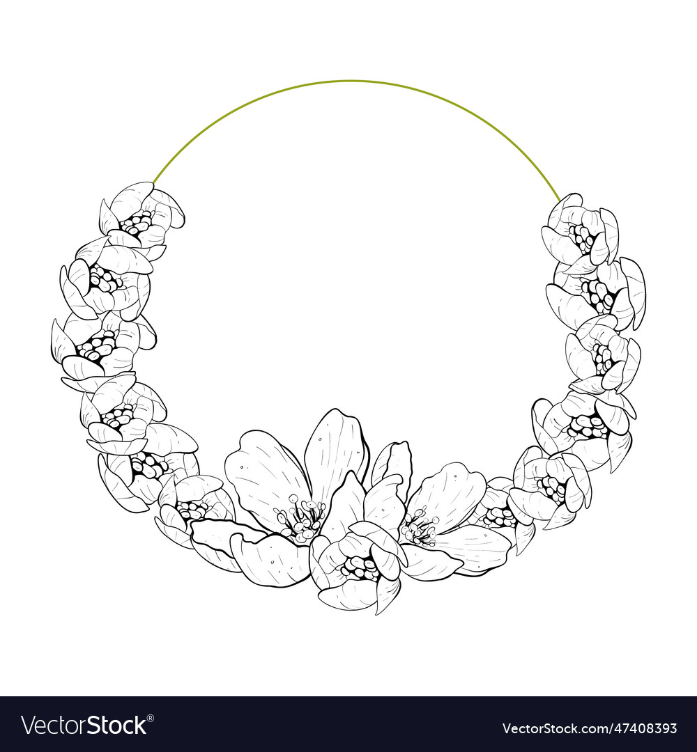 Ring frame composition Royalty Free Vector Image