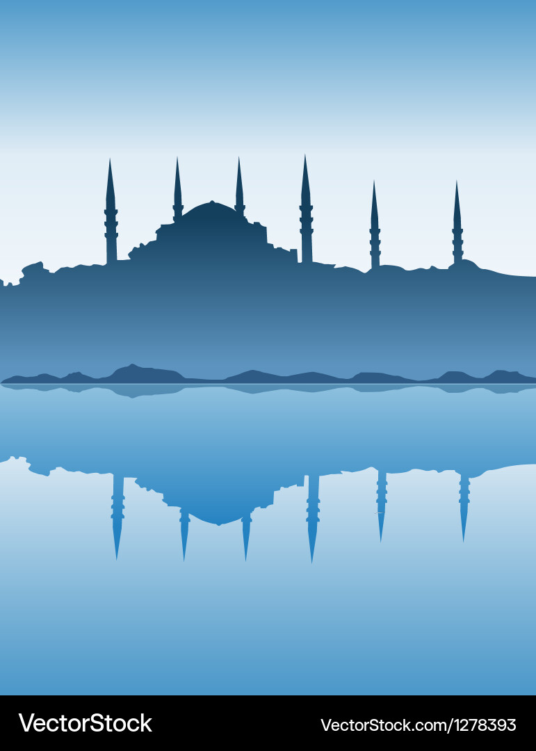 Silhouette of istanbul Royalty Free Vector Image
