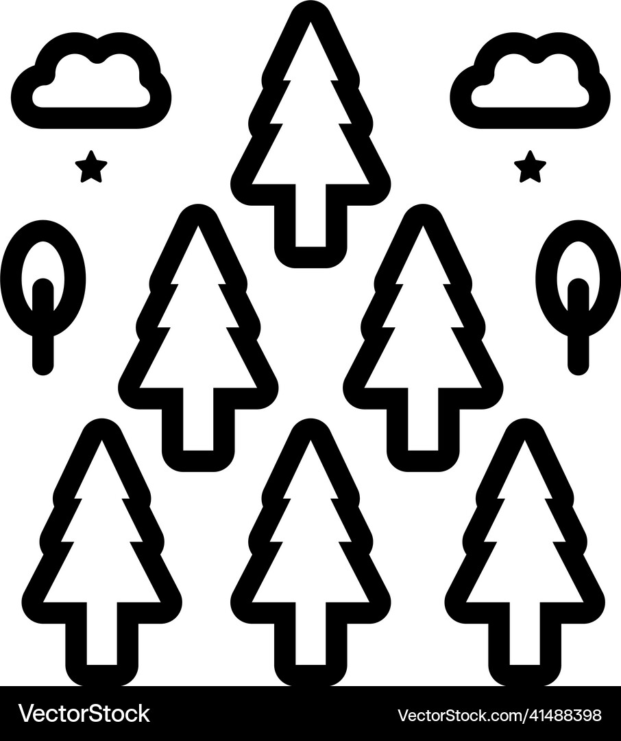 Forest Royalty Free Vector Image - VectorStock