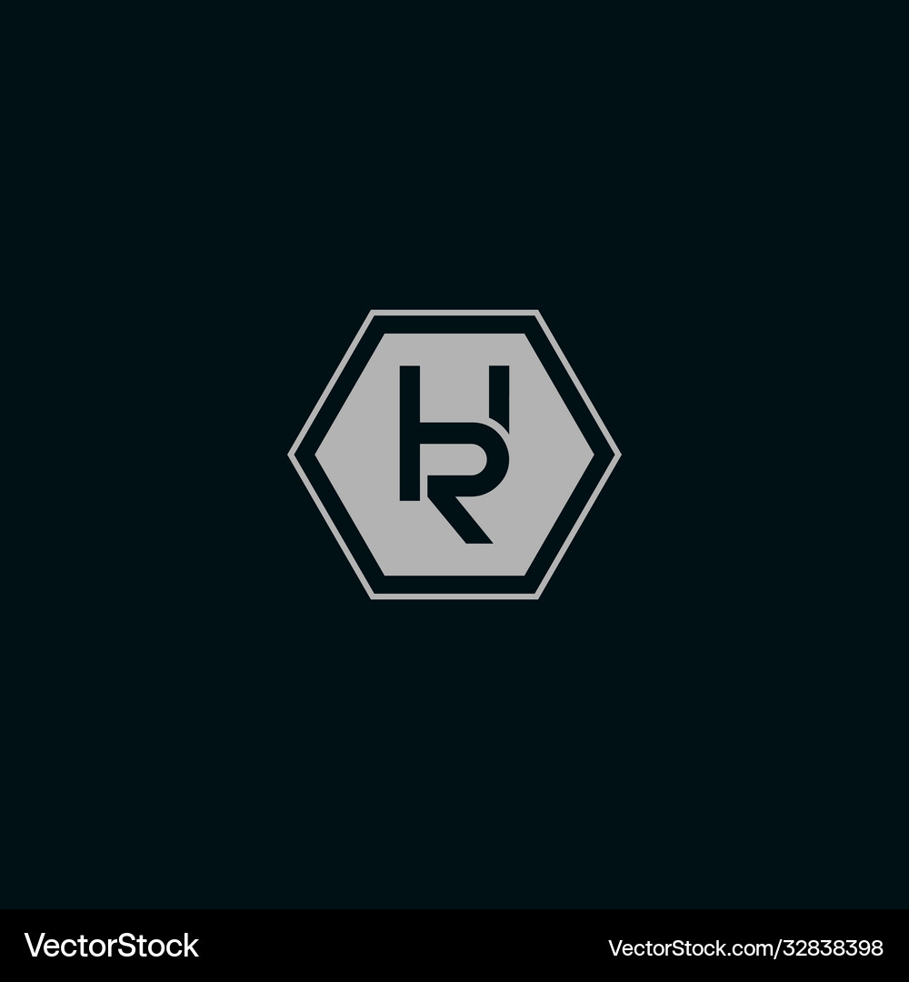 Hr or rh abstract outstanding professional Vector Image