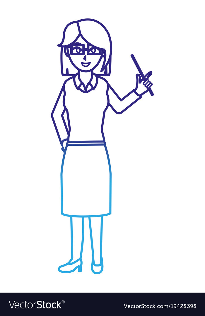 Isolated teacher design Royalty Free Vector Image