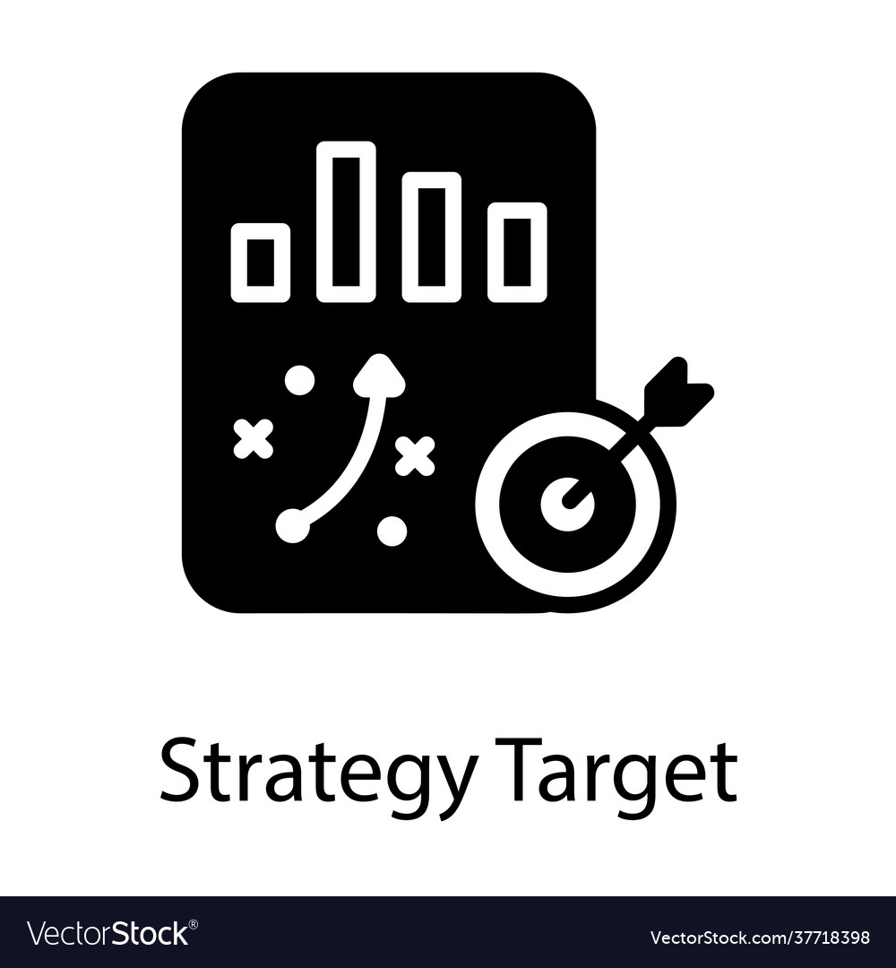 Strategy target Royalty Free Vector Image - VectorStock