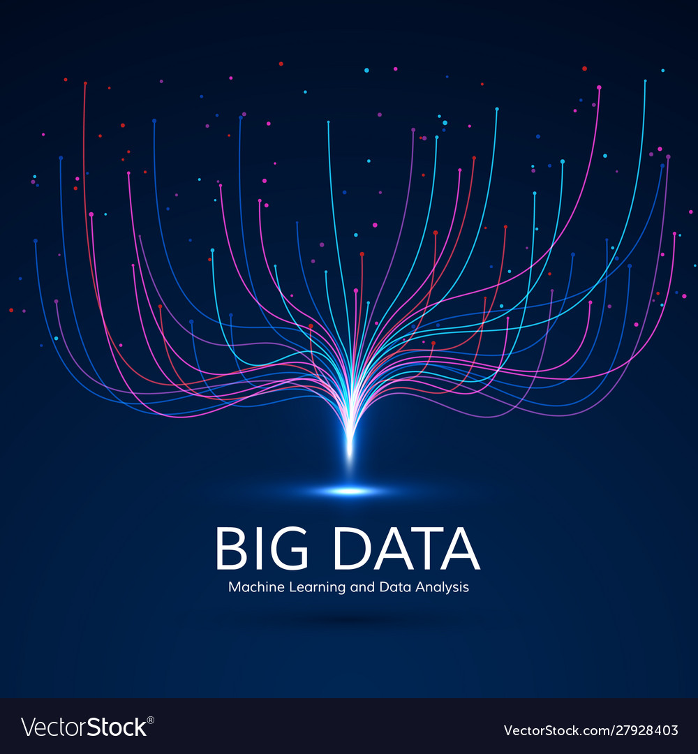 Abstract big data visual concept digital Vector Image Abstract big data visual concept digital Vector Image