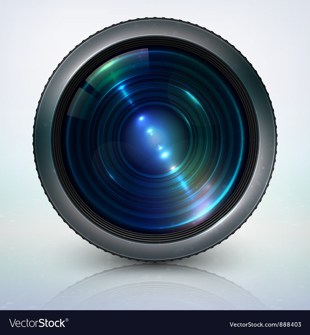 Camera lens Royalty Free Vector Image - VectorStock