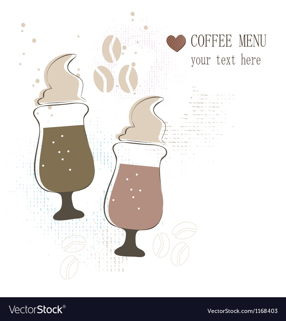 Coffee menu Royalty Free Vector Image - VectorStock