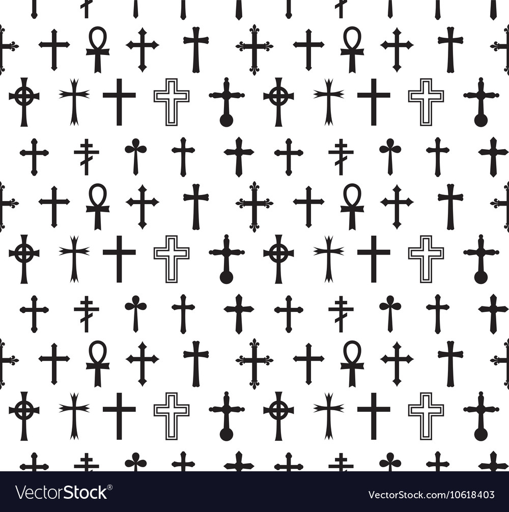 Cross seamless pattern Royalty Free Vector Image