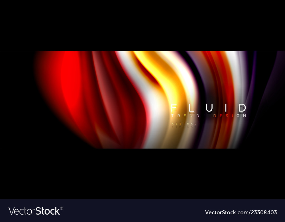 Fluid wave line background or pattern geometric Vector Image