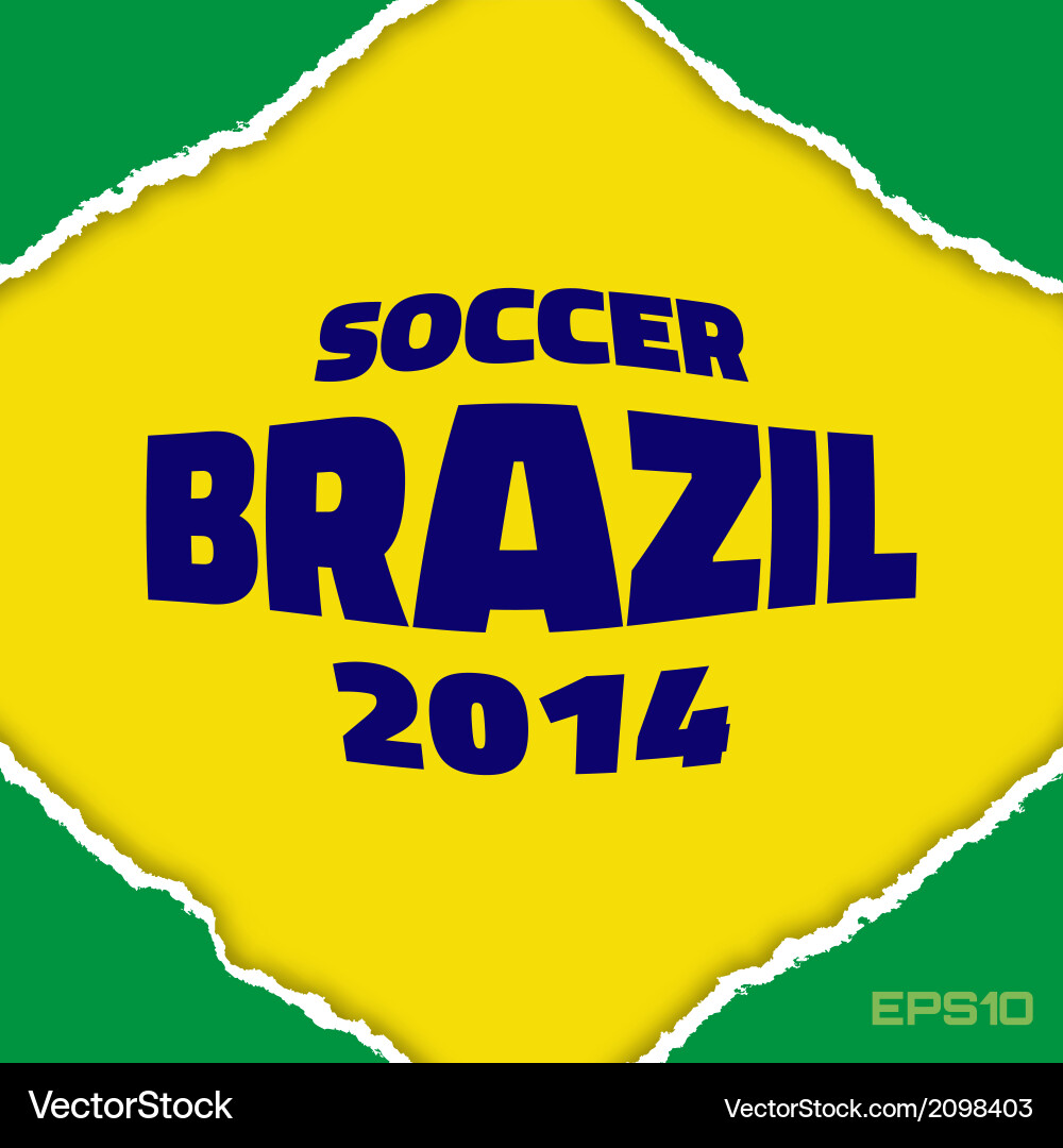 Frame flag of brazil Royalty Free Vector Image