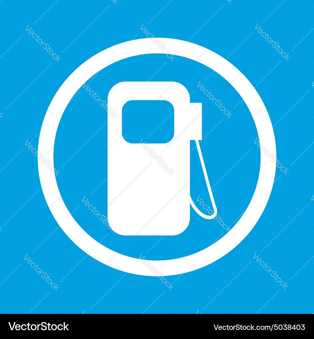 Gas station sign icon Royalty Free Vector Image